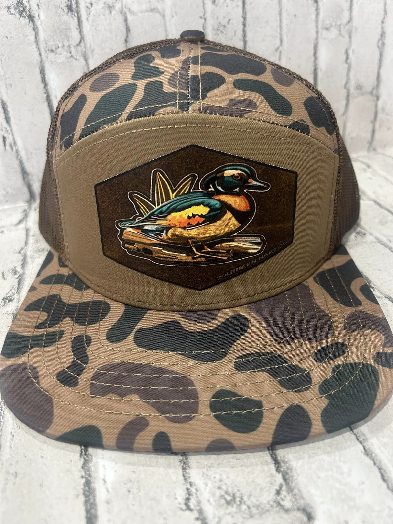 Wood Duck Delta Camo 7 Panel Hat – Southern Hart Co